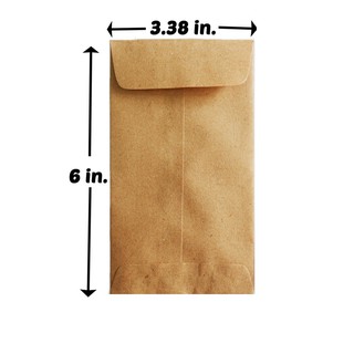 Coin Envelope 500 Pcs Size No. 6 Kraft Brown 3.38 in. x 6 in. | Shopee ...