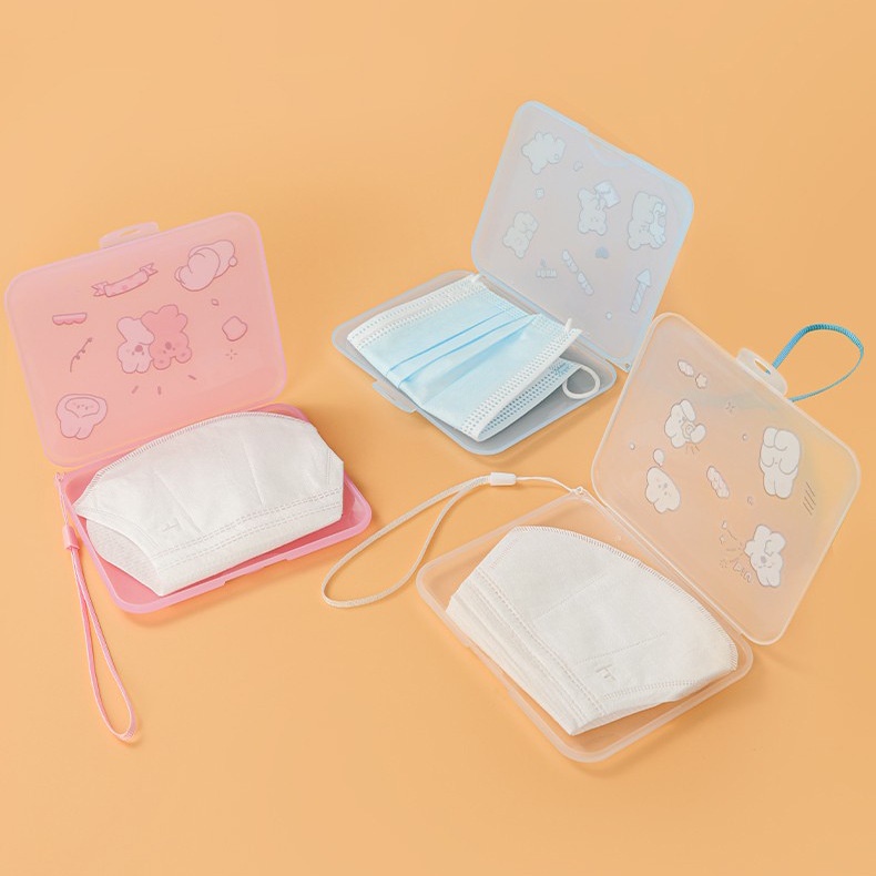 Portable Transparent Safe Dustproof Pollution-Free Face Masks Container ...