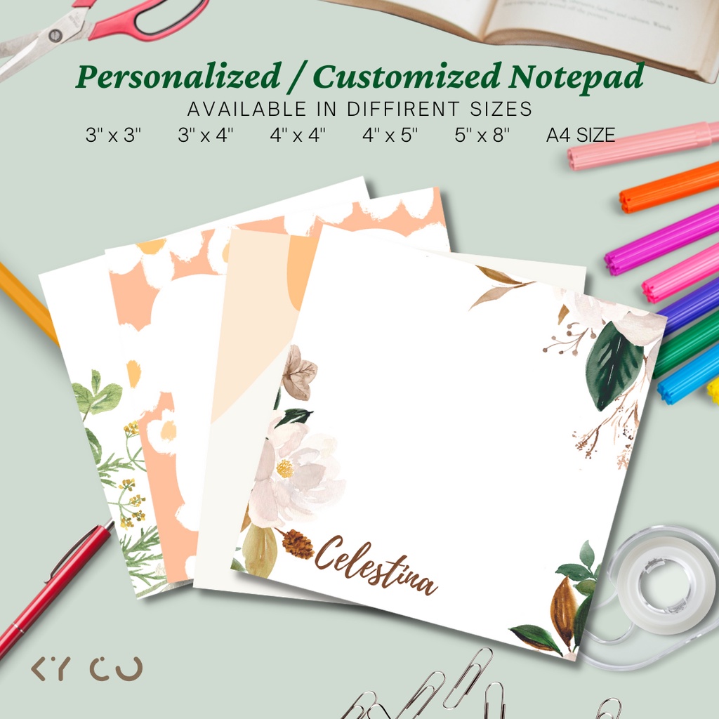 KYCO CUSTOMIZED PERSONALIZED NOTEPAD MEMOPAD Shopee Philippines