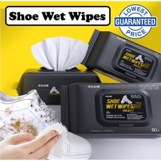 80Pcs Shoe Wet Wipes Wipes For Sneakers Shoes Cleaning Care Product ...