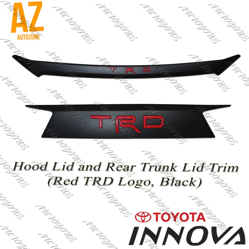 Toyota Innova 2016-2020 Hood Lid / Hood End Trim and Rear Trunk Lid ...