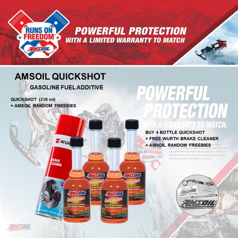 AMSOIL Motorcycle Injector Cleaner (Quickshot) | Shopee Philippines