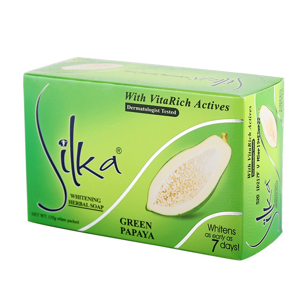 Green Papaya silka 10pce 65g soap