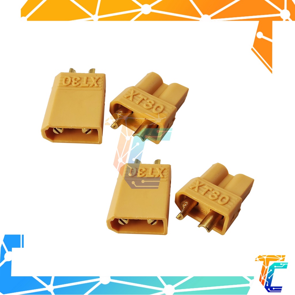 2pcs xt30 connector male female Power Plug Connectors RC Lipo battery ...