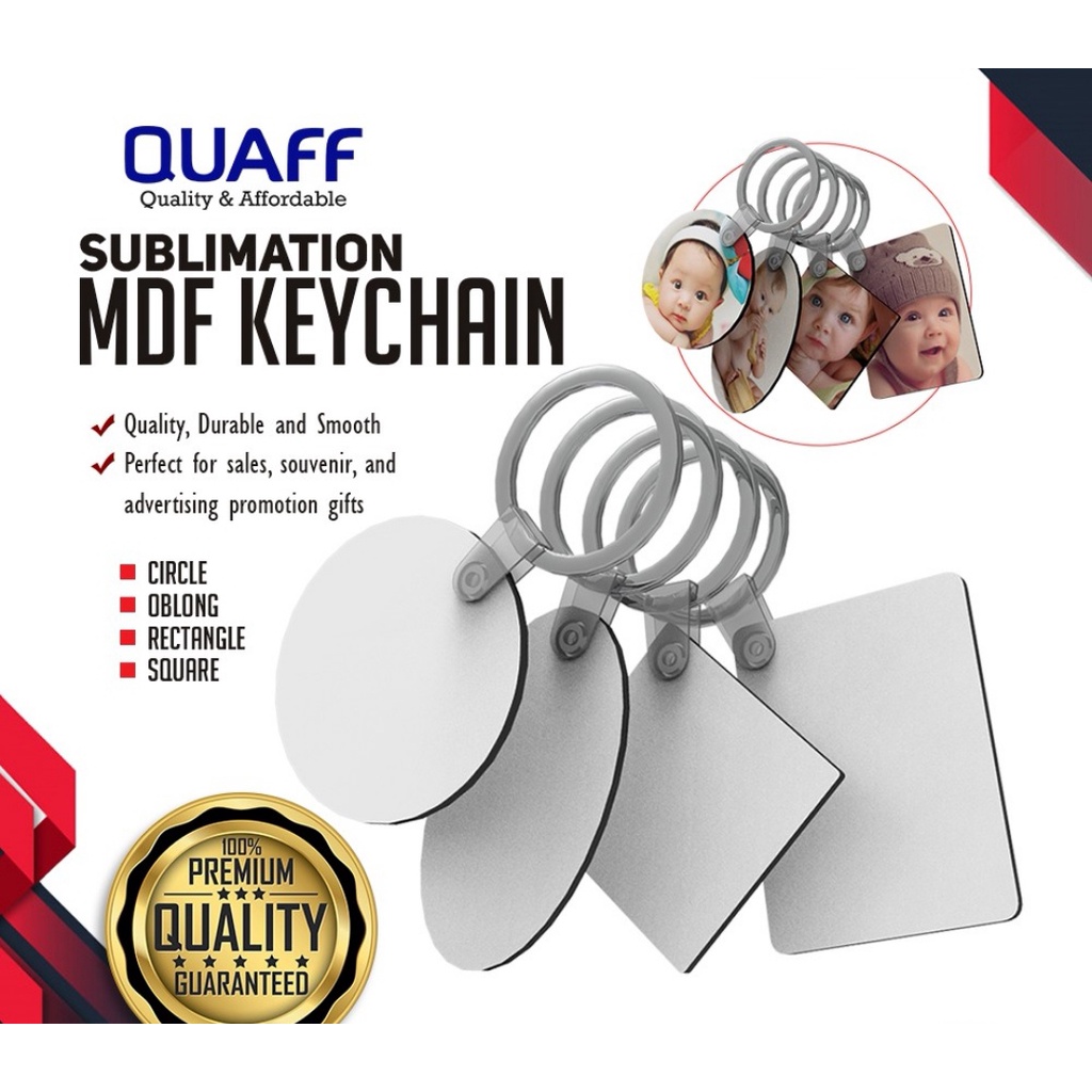 (50pcs) Sublimation Printable MDF Wood Keychain Blanks | Shopee Philippines