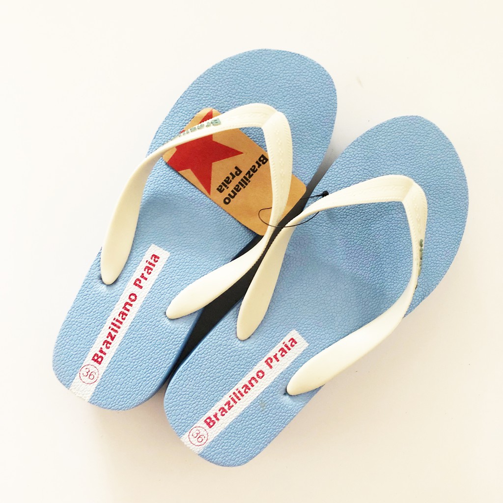 Buy 1 Take 1! Braziliano High Platform Slippers ( Blue with White ...