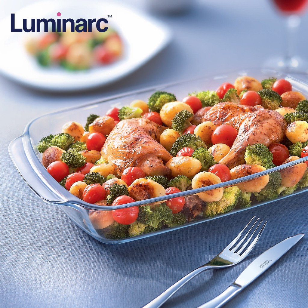Luminarc Rect 1.9L Glass Serving Dish 1.9L 30x20 cm Microwaveable ...