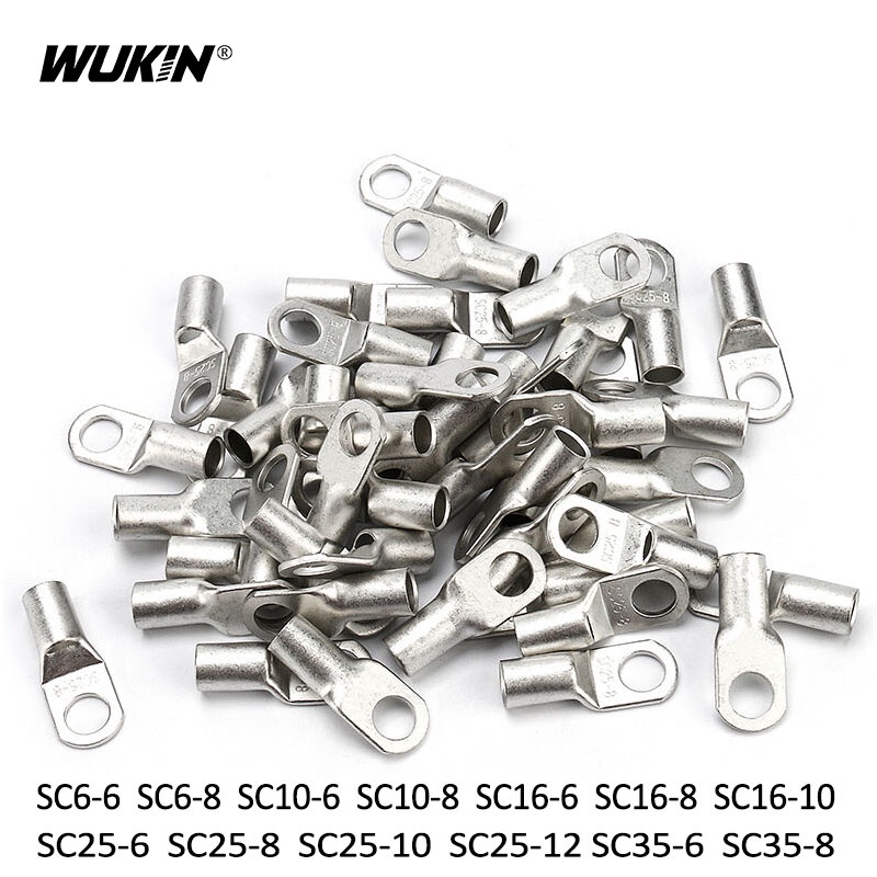 10Pcs SC Type Wire Nose Terminal Wire Welding Cable Connector SC6 SC10 ...