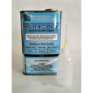 Acrysolv Acrylic Solvent Cement Glue | Shopee Philippines