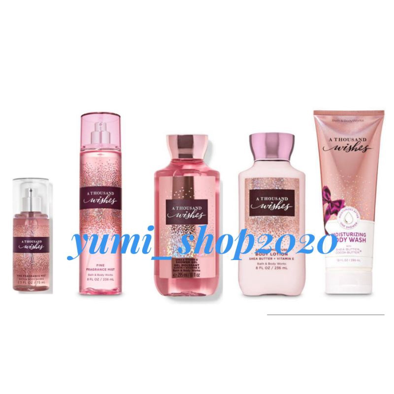 Bath & Body Works A Thousand Wishes Fine Fragrance Mist - Lotion ...
