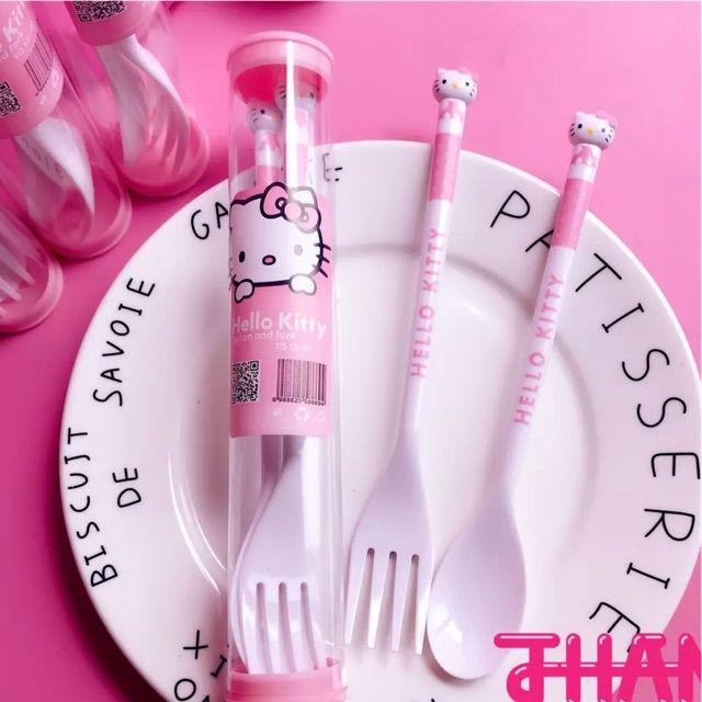 Hello kitty cute spoon set ( spoon and fork ) | Shopee Philippines