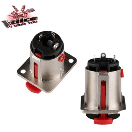 2 pcs Large three-core 6.35 headphone socket microphone amp chassis ...