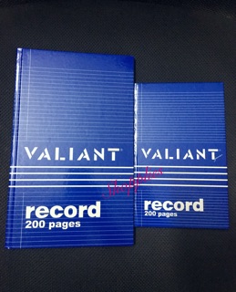 Valiant Record Book / Log Book | Shopee Philippines