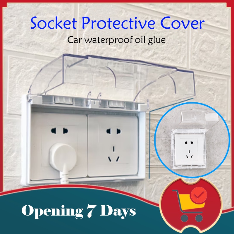 Wall Socket Waterproof Box Plate Switch Protection Cover Outdoor Socket ...