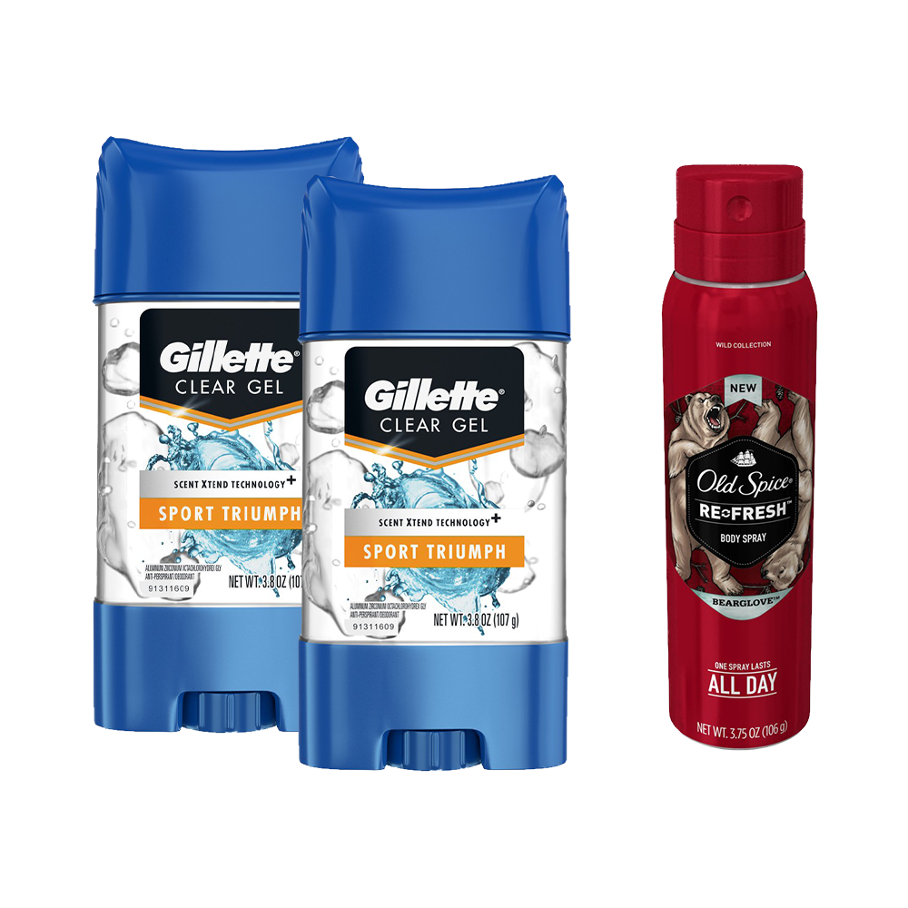 Gillette Clear Gel Sport Triumph Bundle | Shopee Philippines