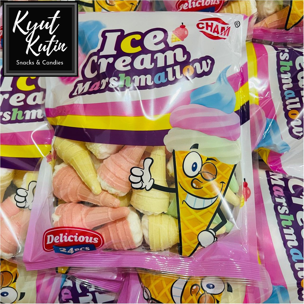 CHAM / ZESTAR ICE CREAM MARSHMALLOW (24PCS) | Shopee Philippines