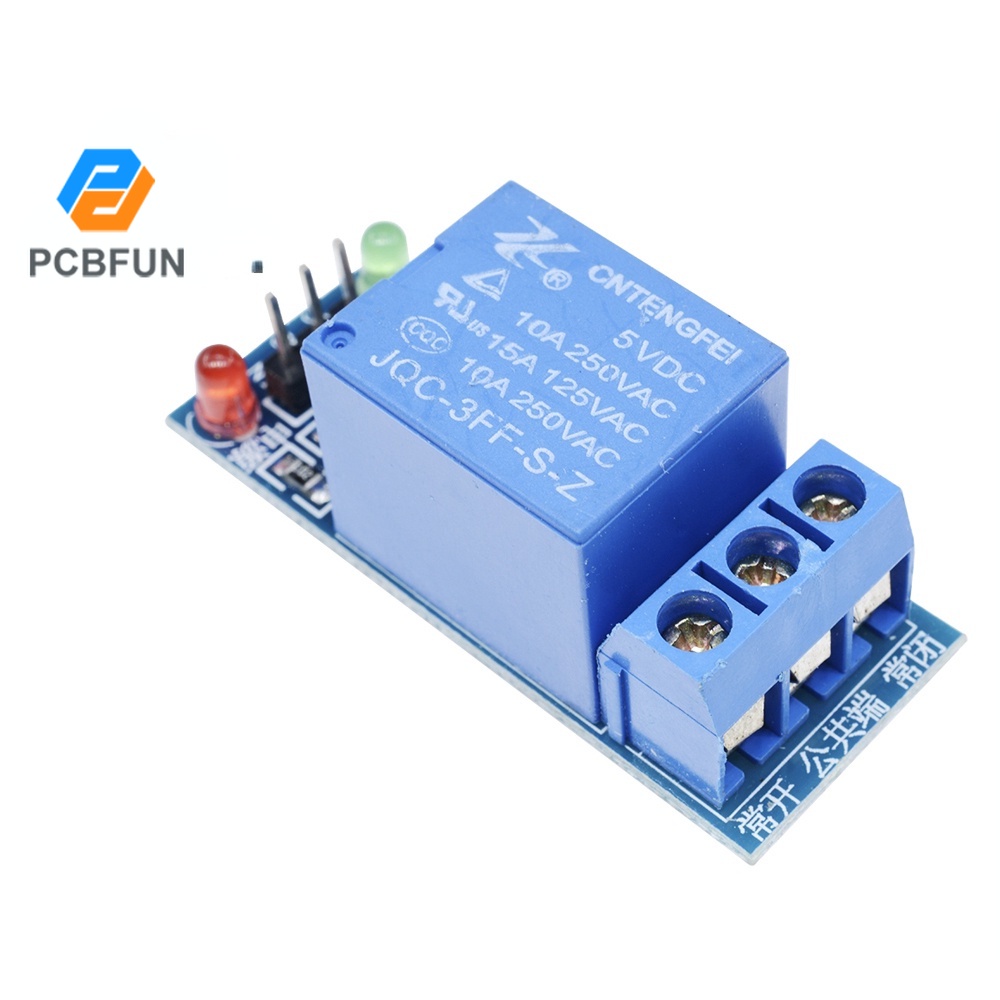 Pcbfun 5v 12v 24v 1ch 1 Channel Relay Module Shield for Arduino Meage ...
