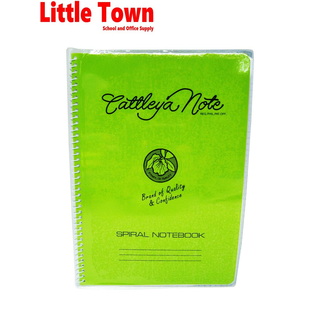 Cattleya Spiral Notebook 80 Sheets (7" X 10" Inches) | Shopee Philippines