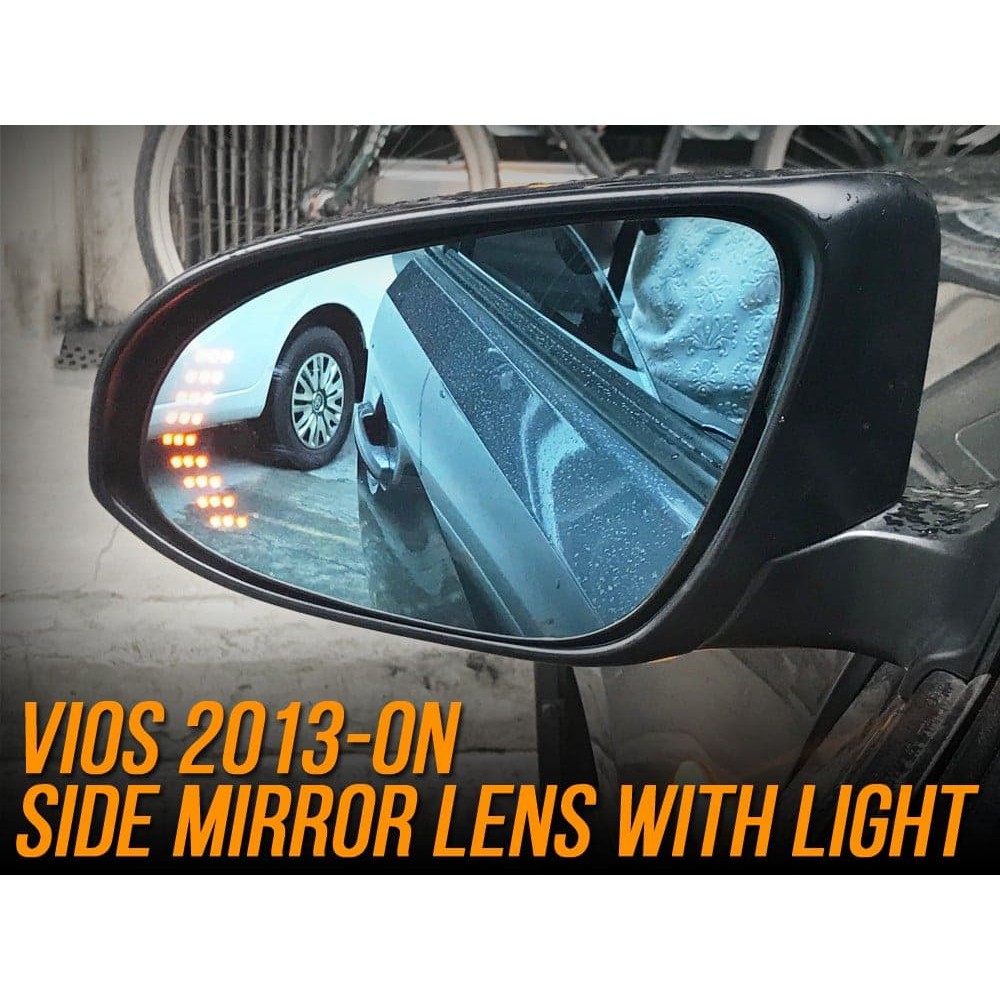 Toyota Vios 2013 - 2022 Side Mirror Lens with Signal ( vios accessories ...