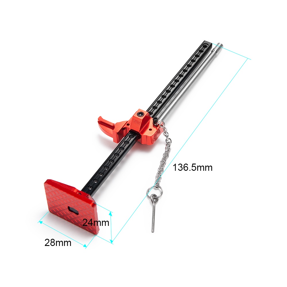 Simulation tool Full Metal Adjustable Lift Jack for 1/10 RC Off Road ...