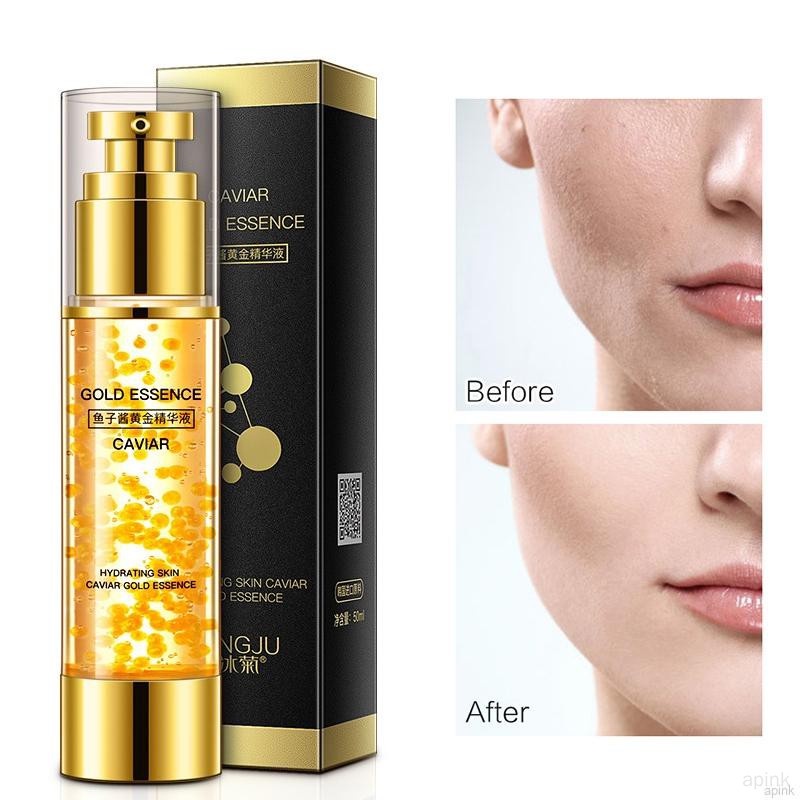 Caviar Gold Essence Moisturizing Firming Skin Smooth Fine Lines Anti ...