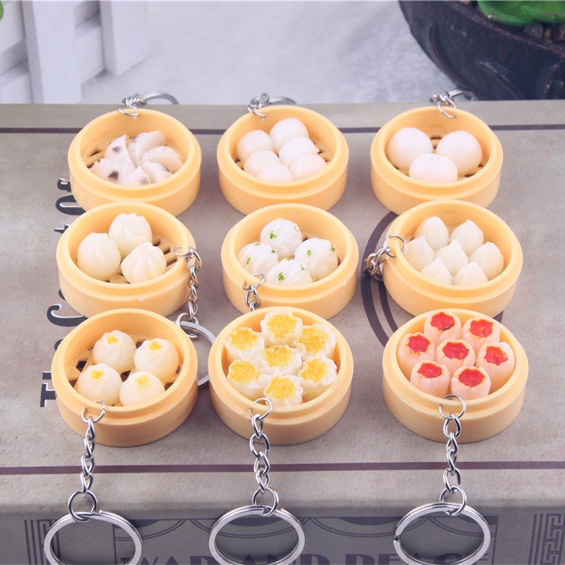 Simulation Food Keychain Pendant Dimsum Model | Shopee Philippines