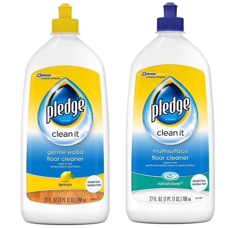 Pledge Clean It Gentle Wood Floor Cleaner or Multi Surface Floor ...