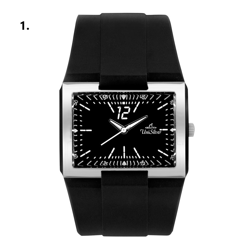 UniSilver TIME Analog Rubber Watch | Shopee Philippines