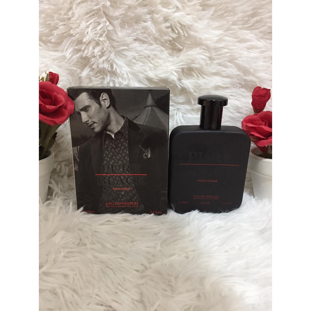 100ML/PURE BLACK FRAGRANCE PERFUME FOR MEN SPRAY (BUY 6 GET 2 FREE ...