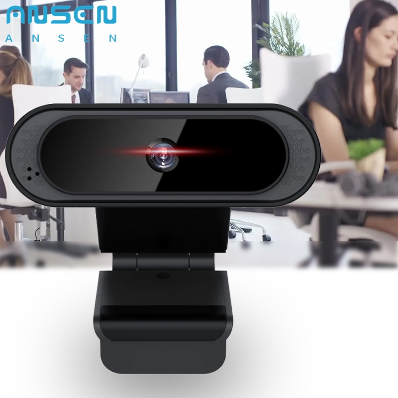 ANSEN Webcam for PC Laptop Online Class 720P HD USB Web Camera with Mic ...