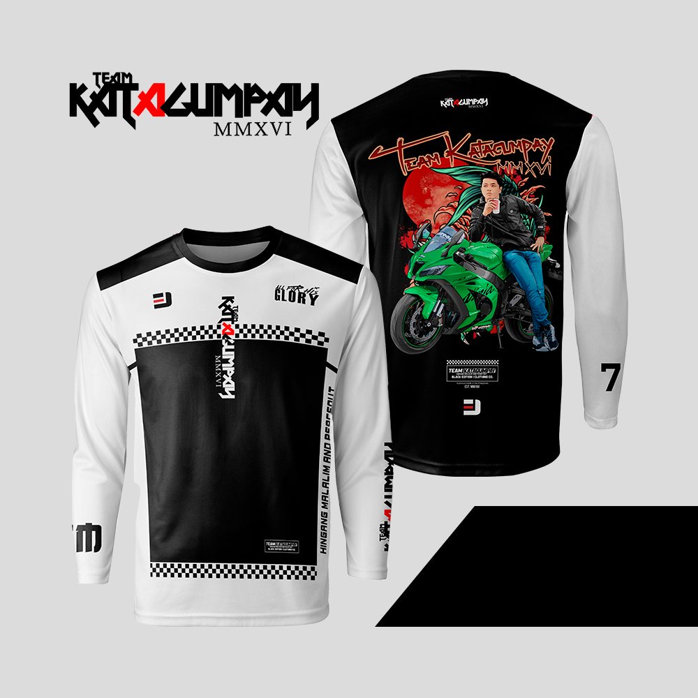 Team katagumpay 7M Jersey 2022 motorcycle riding clothes long sleeve ...