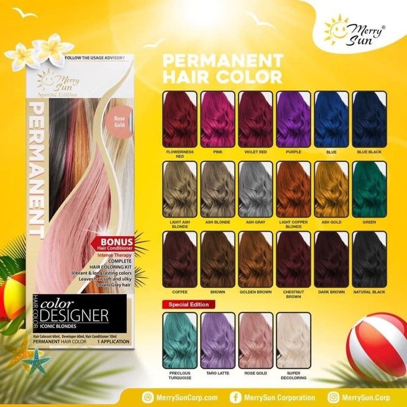 Merry sun permanent hair color | Shopee Philippines