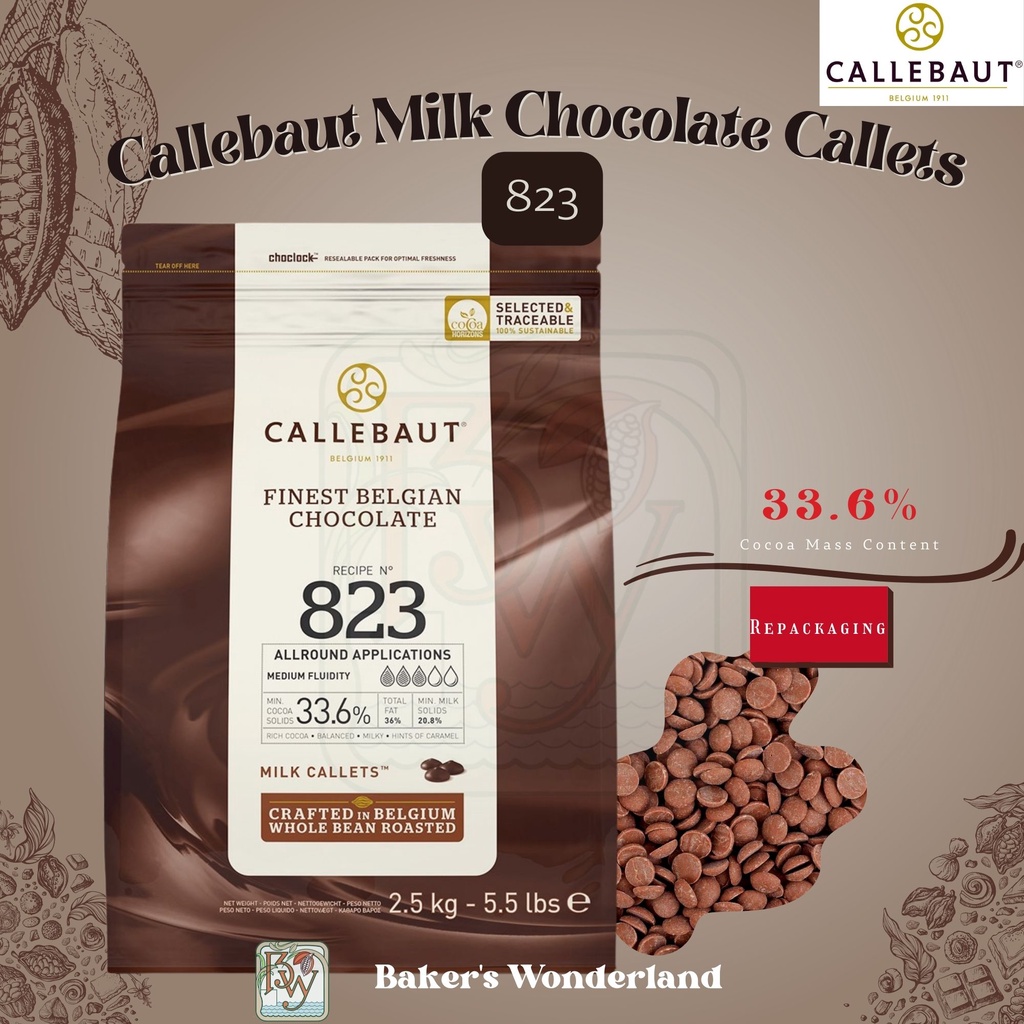 Callebaut 823 Milk Chocolate Callets (500g & 1kg) | Shopee Philippines