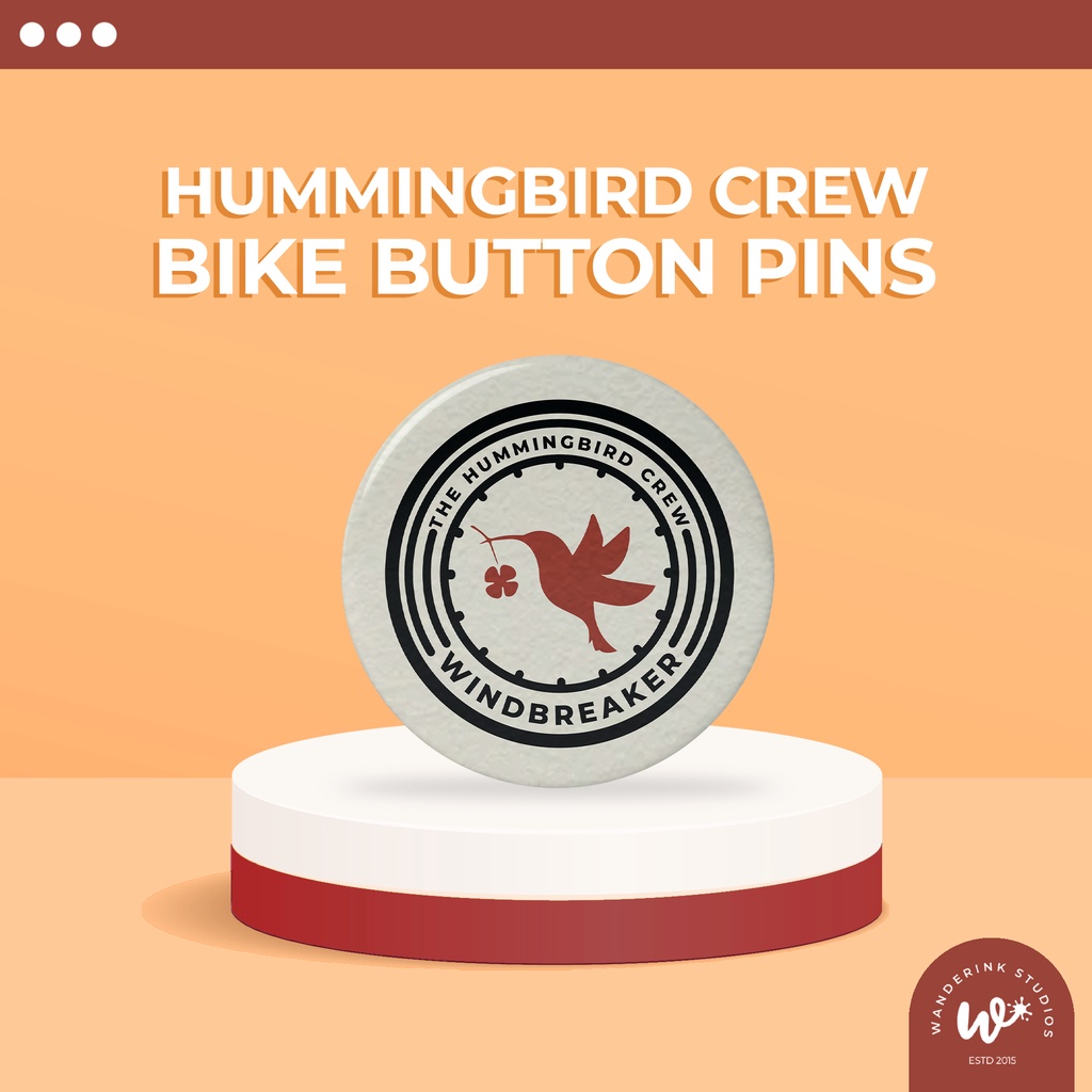 Windbreaker Webtoon Hummingbird Fan-made Merchandise Button Pin Korean ...