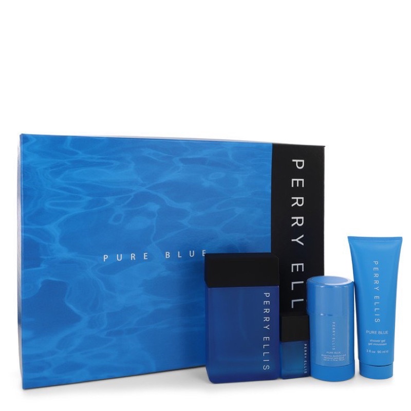 Perry Ellis Pure Blue by Perry Ellis Gift Set for Men | Shopee Philippines