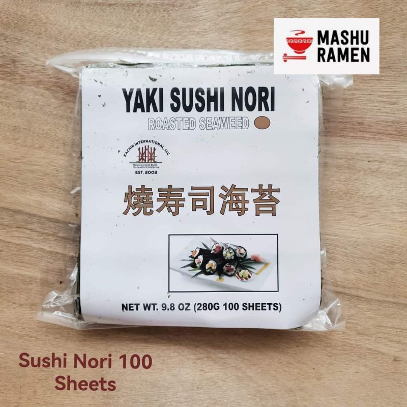 Authentic High Quality Japanese Yaki Sushi Nori 100 Sheets, Japan Sushi ...