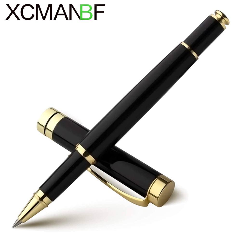 1Pack Ballpoint Pens, Stainless Steel with Chrome Trim, Luxury Golden ...