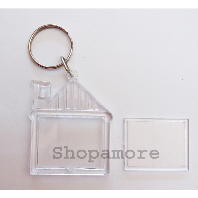 House Shaped Acrylic Blank Keychain | Shopee Philippines