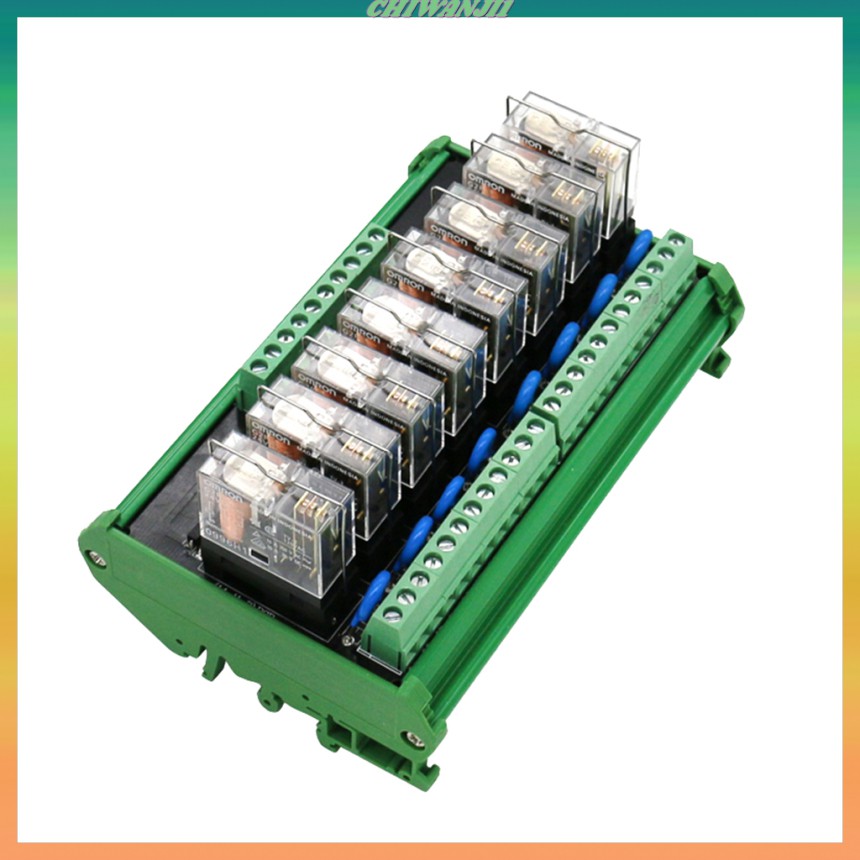 Omron dc 24v 10a 8 ch omron relay module plc amplifier board pnp with ...