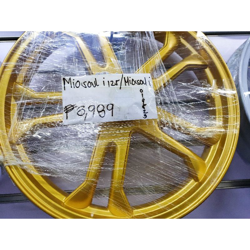 Comstar Mags Wheel Set for Click 125/150, Mio Soul I 125, Mio i and Mio ...