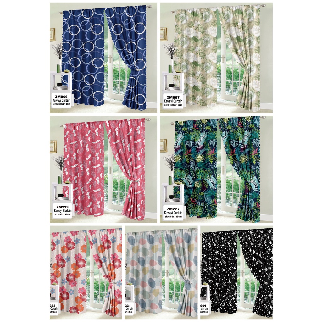 1PC Butterfly kurtina Window Curtina 100x210cm Curtain For Window Door ...