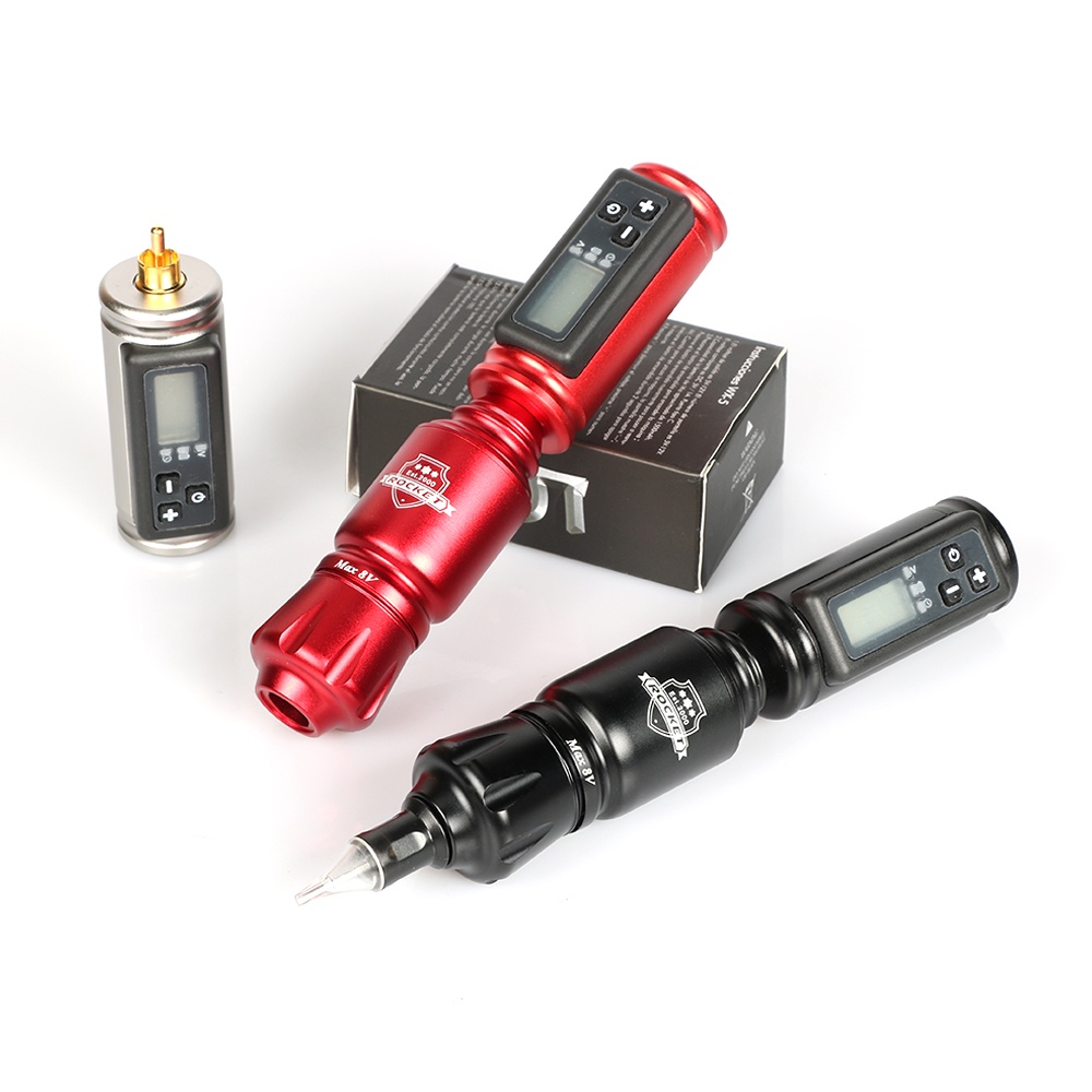Wireless Tattoo Kit Mini with Battery Set Rocket Tattoo Rotary Machine ...