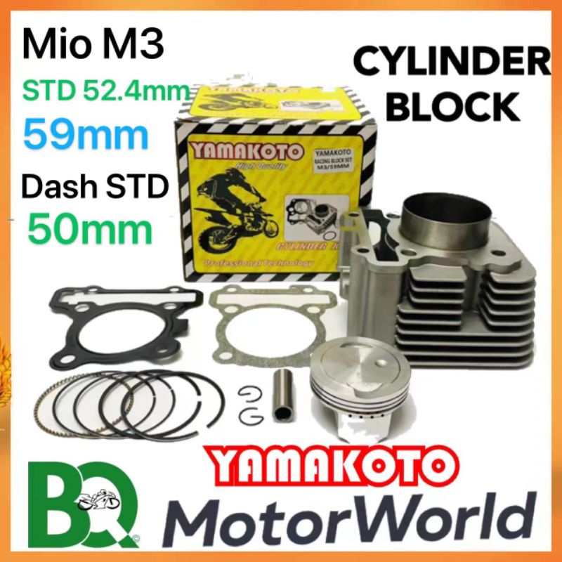 Cylinder block Yamakoto brand for Mio/M3 STD 52.4mm 59mm DASH STD 50mm ...