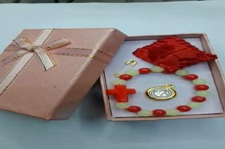 Red&Luminous Kalmen bracelet w/Center medal Kontra Usog,Anti usog for ...