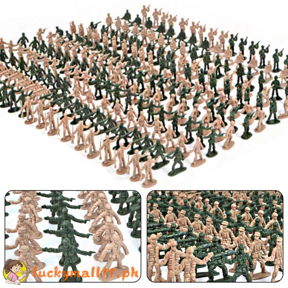 100 Pieces Toy Soldier Model Sandbox Figure Playset Kids War Game ...