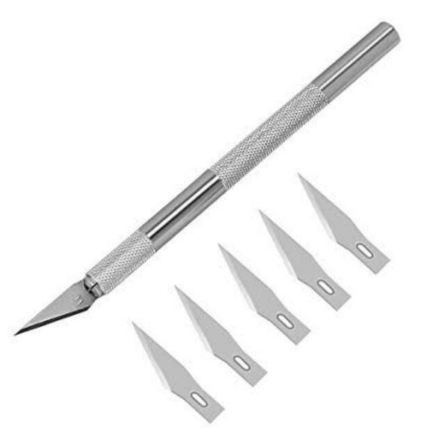 Precision Knife / Pen-type Cutter With 5 Extra Blades | Shopee Philippines