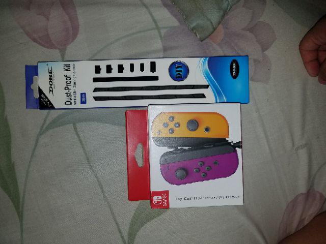 Nintendo Switch Joy-Con Controller Neon Purple / Neon Orange | Shopee ...