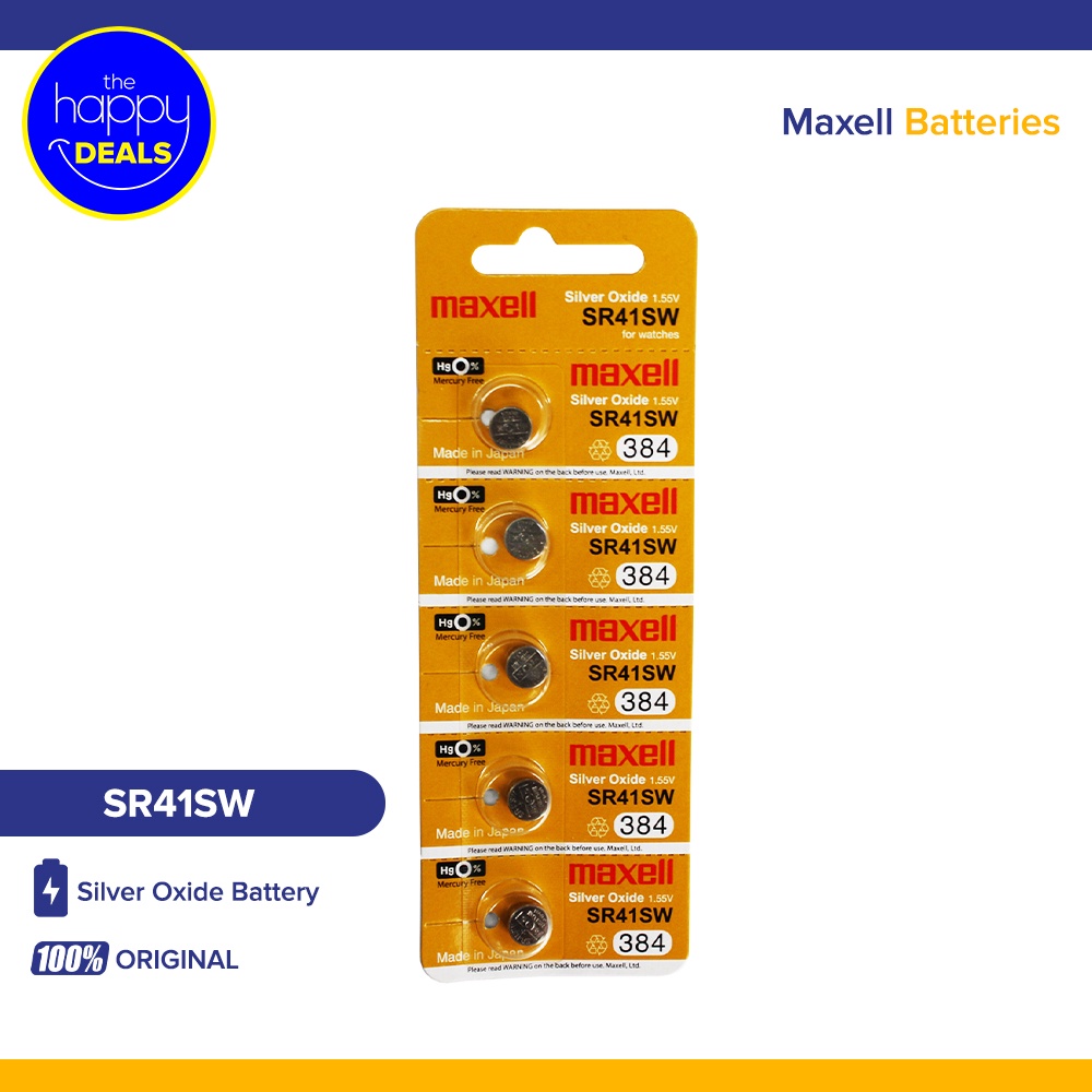 Maxell SR41SW Silver Oxide Battery Pack of 5 | Shopee Philippines