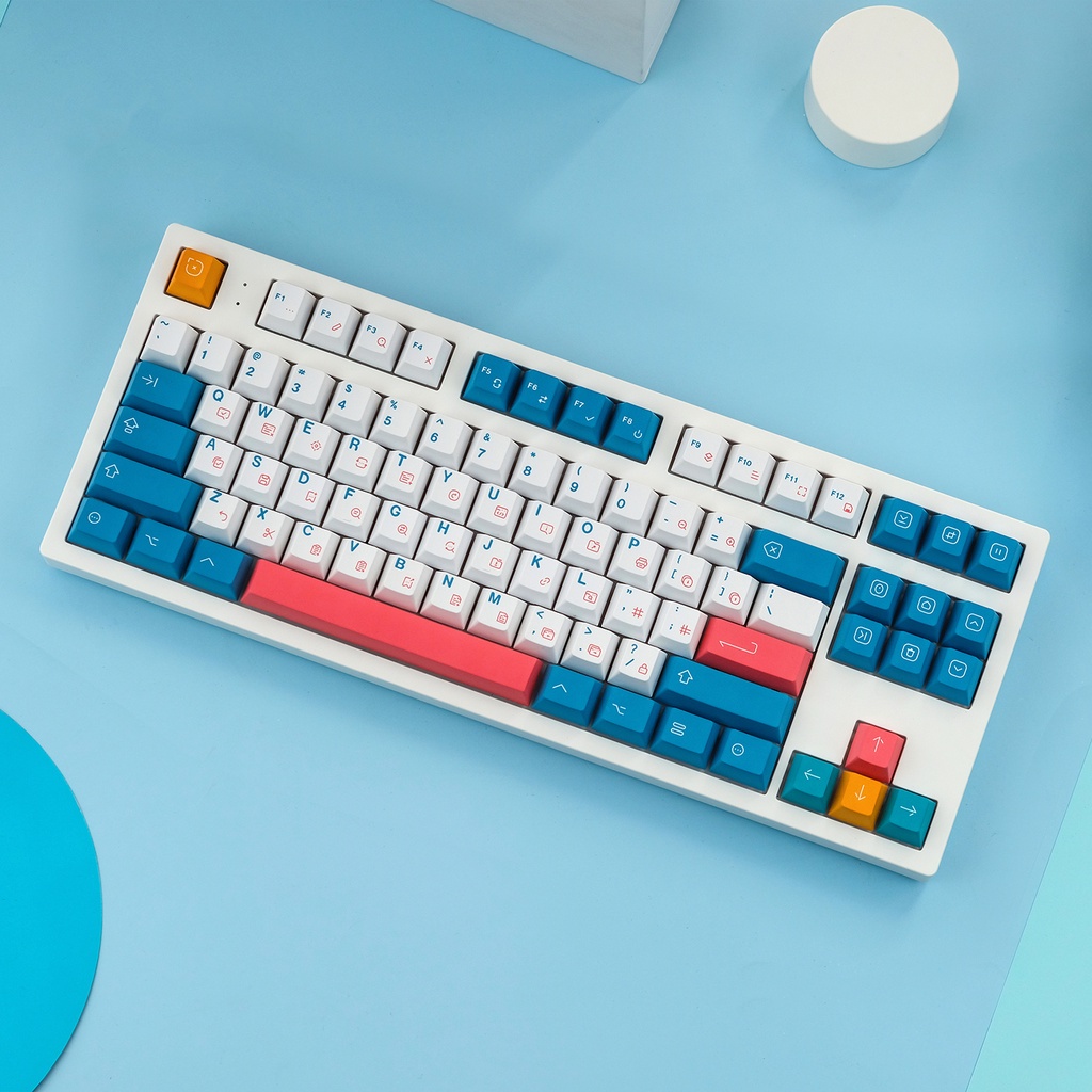 GMK PING Keycap, 134 Keys PBT Keycaps Cherry Profile DYE-SUB ...