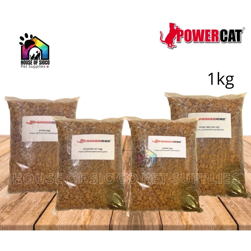 Powercat Adult & Kitten Dry Cat Food 1kg | Shopee Philippines